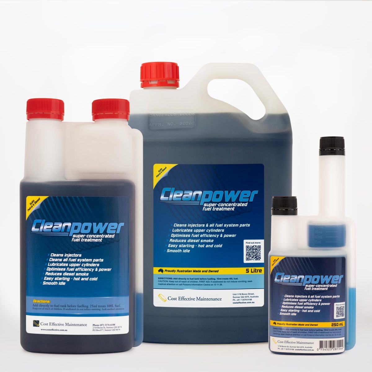 Cleanpower Fuel Additive and Fuel Injector Cleaner - Stop Diesel Smoke